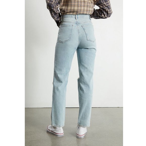 PacSun | Jeans | Pacsun Eco Light Blue Distressed Dad Jeans | Poshmark